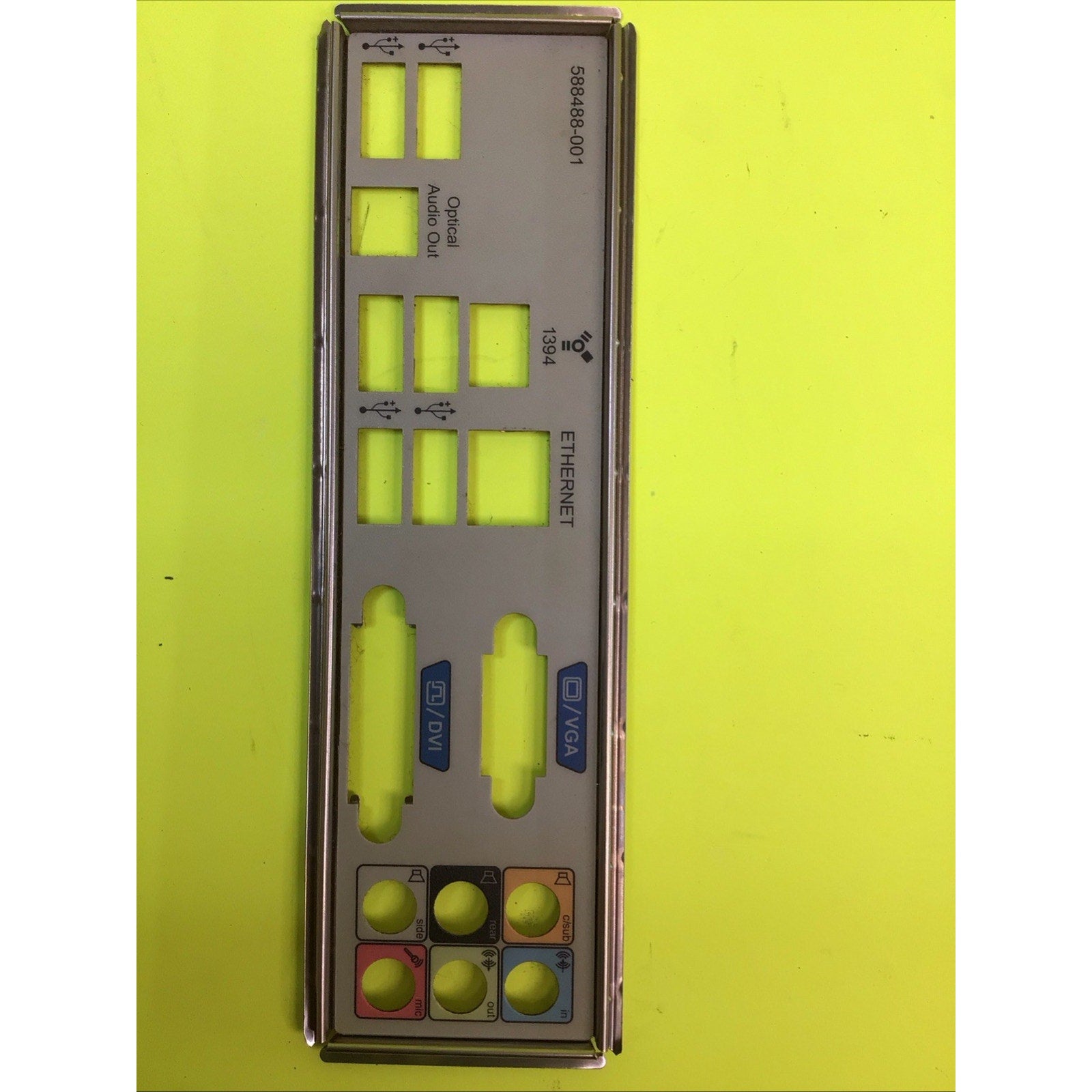 HP I/O Shield 588488-001 for Iona-gl8e Motherboard – PCPartsLV